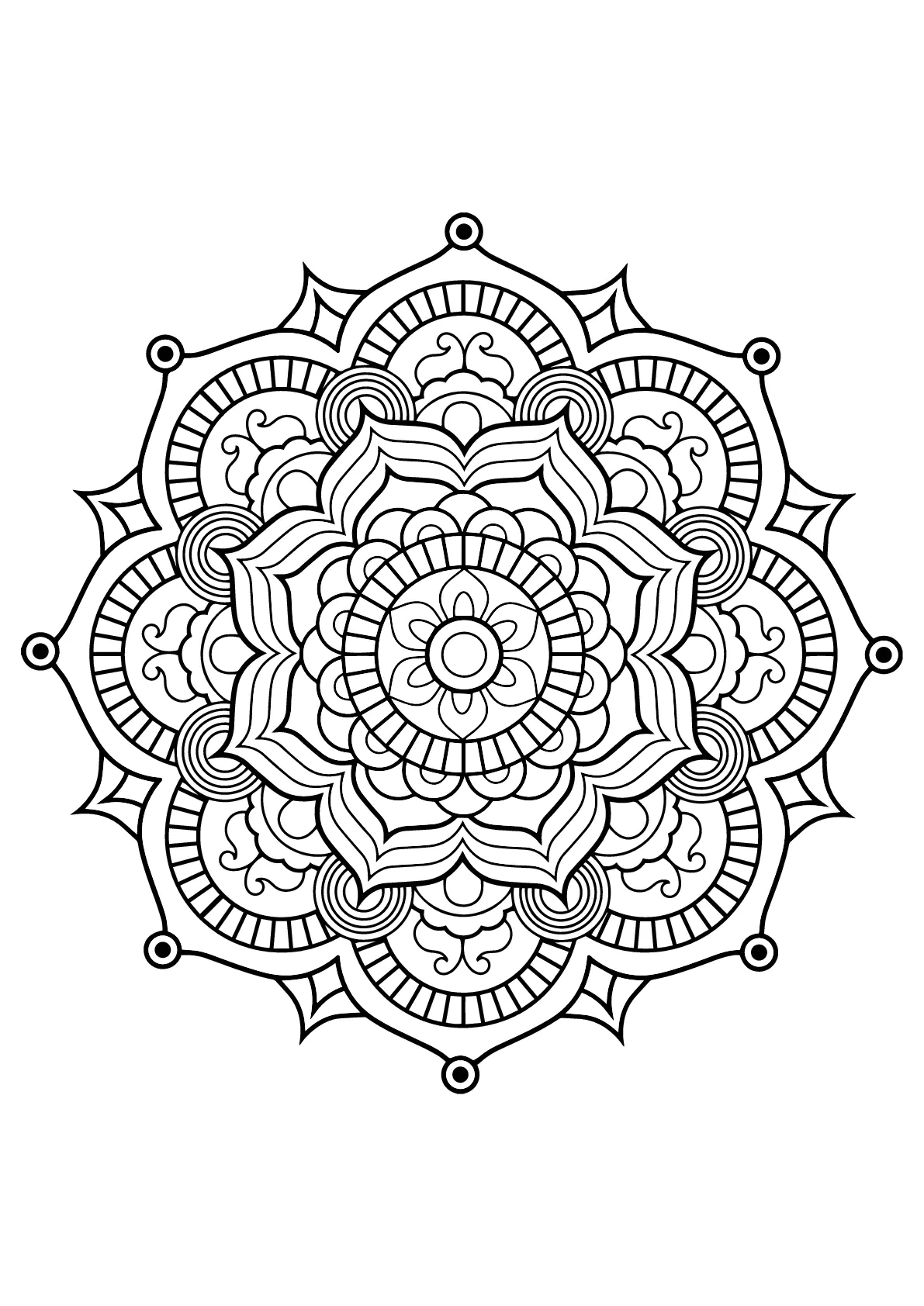 Mandala-complejo-libro-libre-8 - Páginas de Mandalas para imprimir