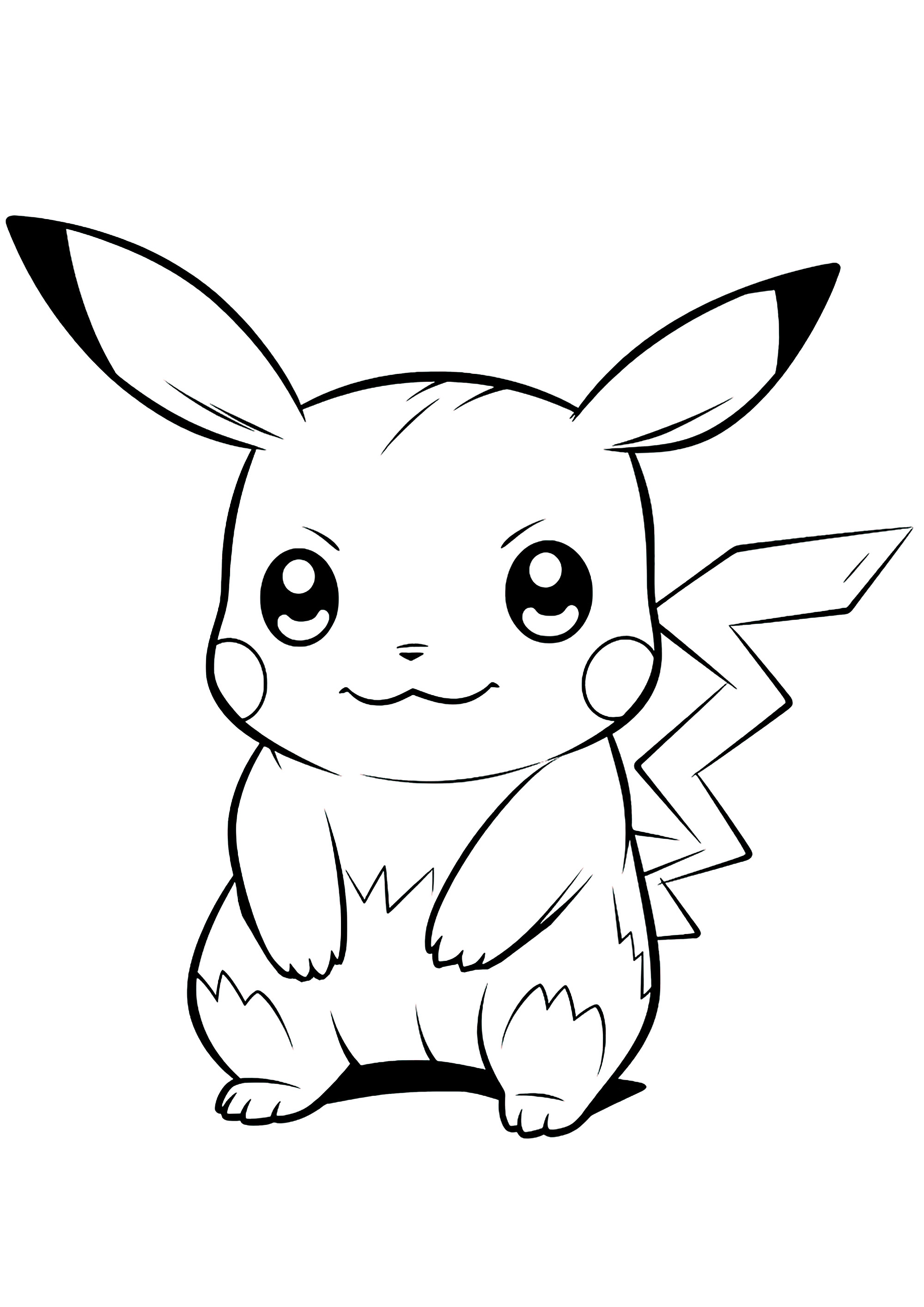 Pokemon : Pikachu - Dibujos para colorear para niños