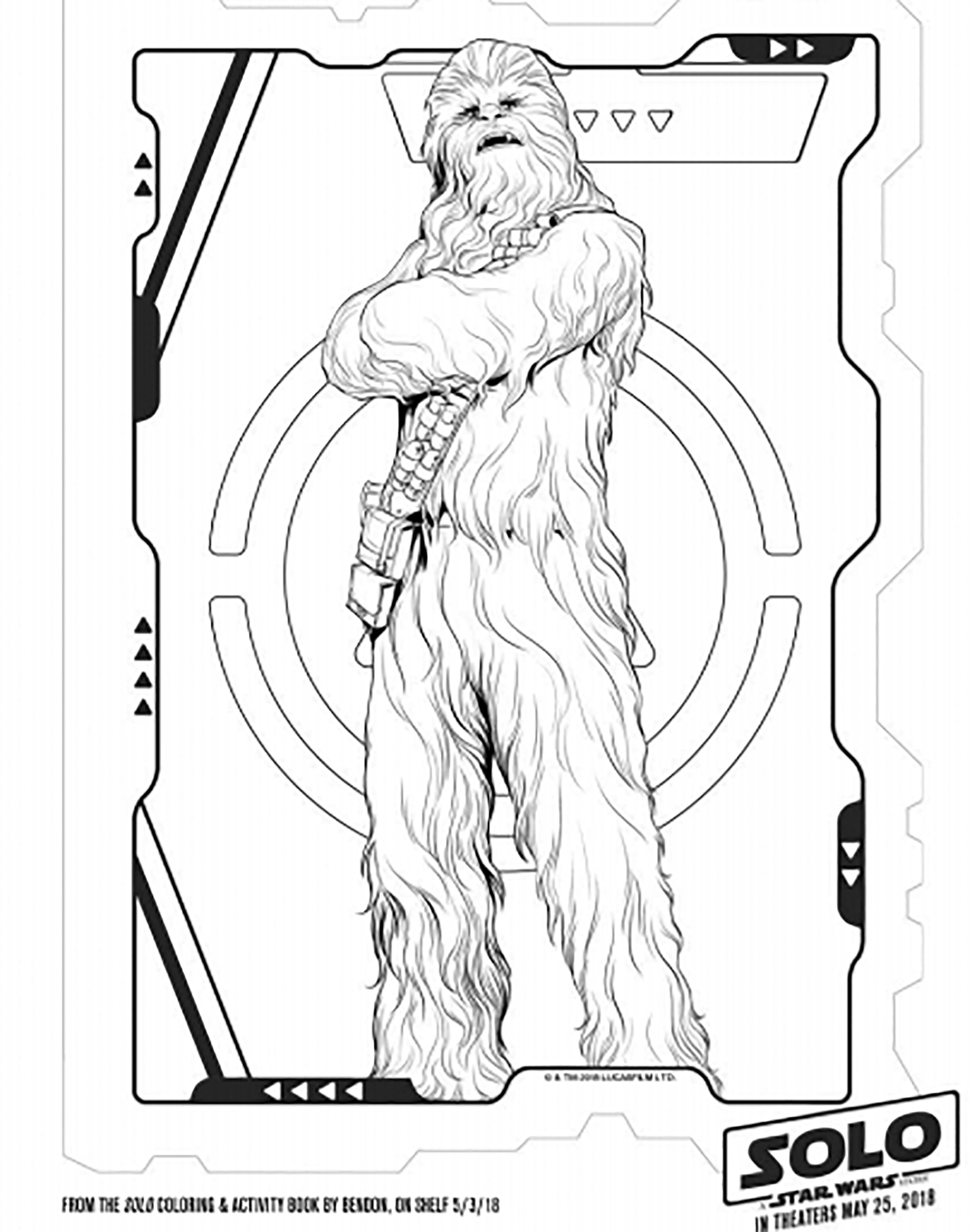 Star Wars : Chewbacca - Páginas de Star Wars para imprimir
