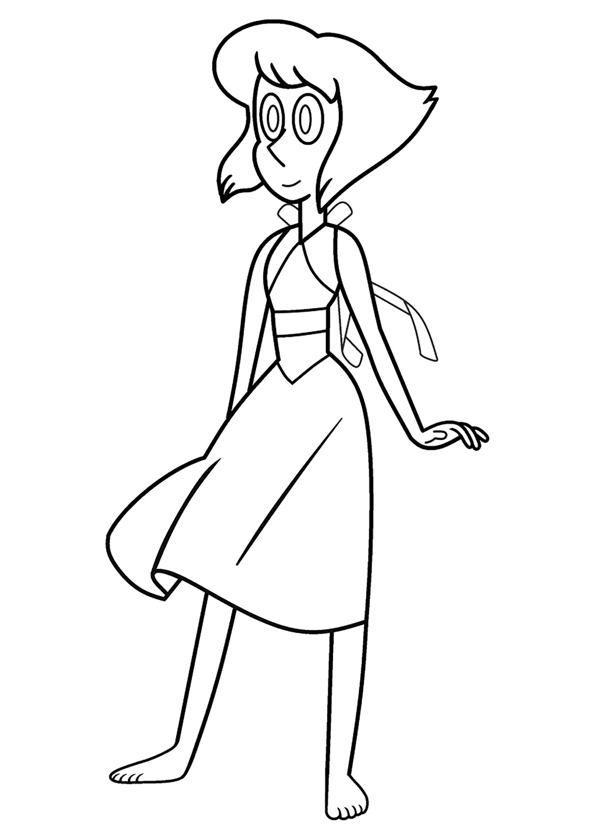 Perla - Páginas de Steven Universe para imprimir