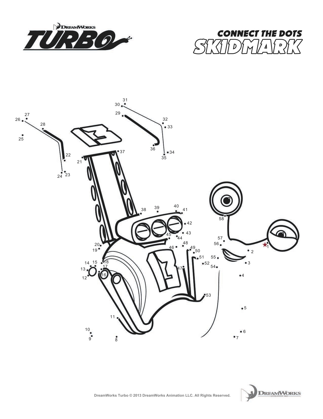 Imagen turbo para descargar y colorear - Páginas de Turbo para imprimir