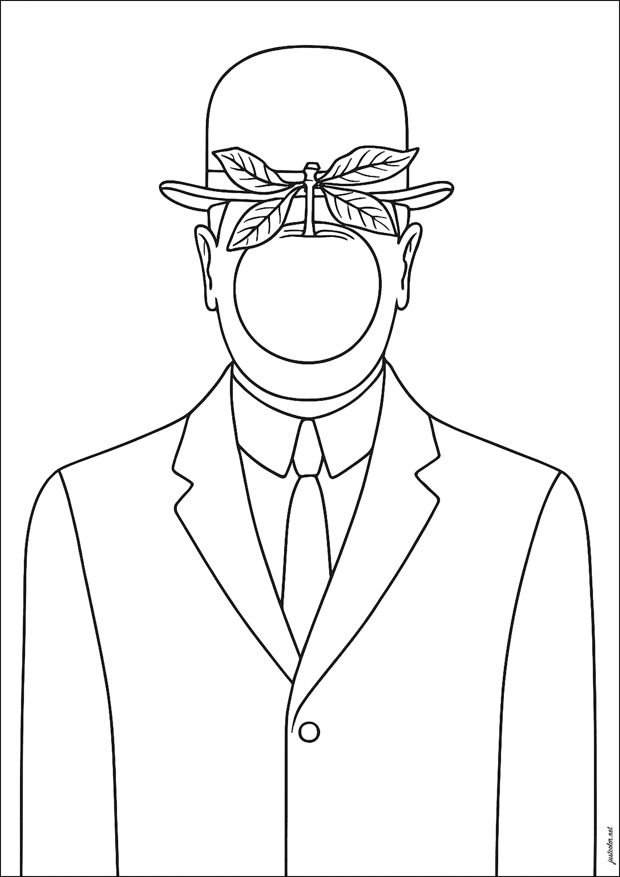 O Filho do Homem - René Magritte (1964) - Páginas de Obras de arte para ...