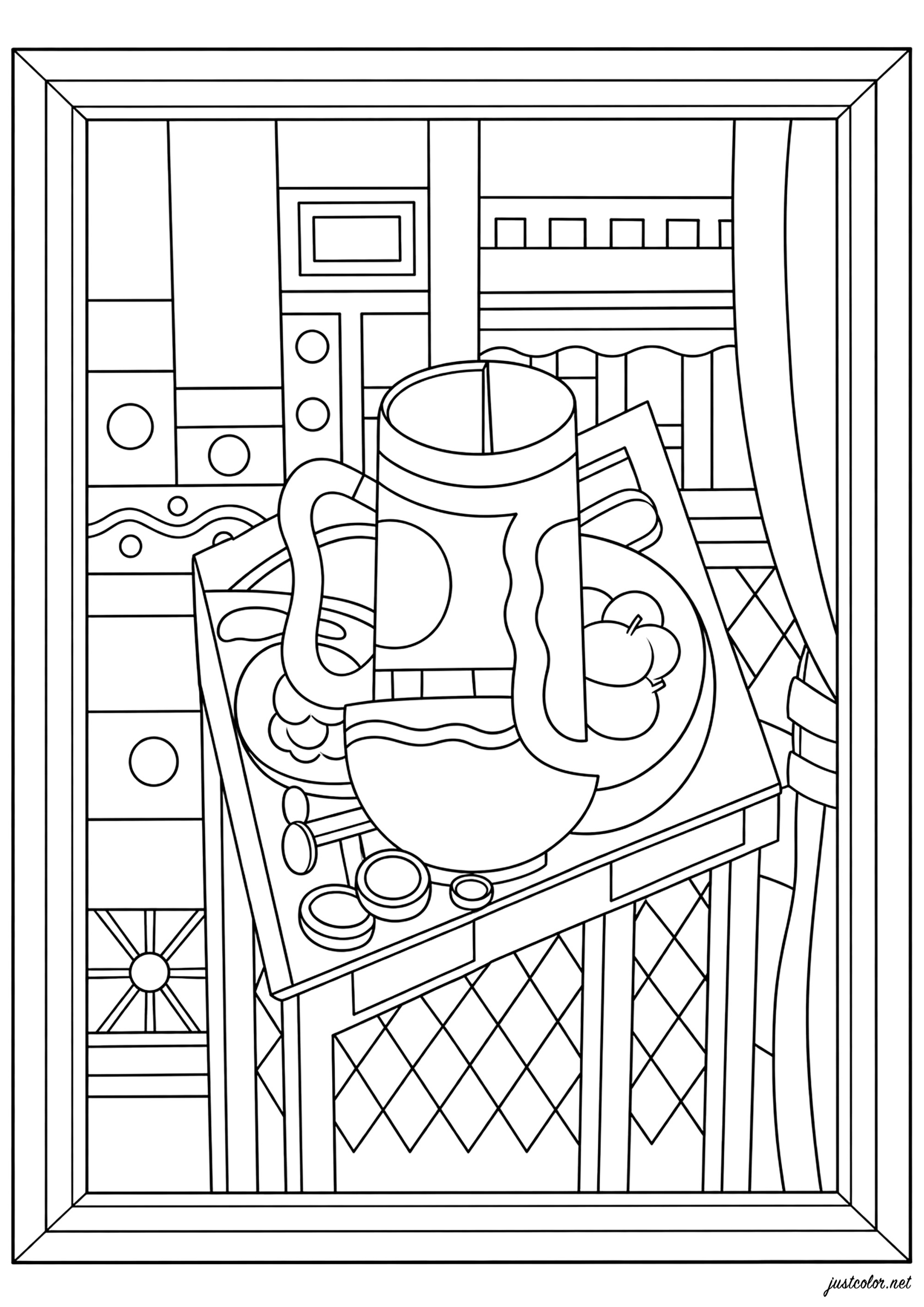 Obras-de-arte-56194 - Páginas de Obras de arte para colorir