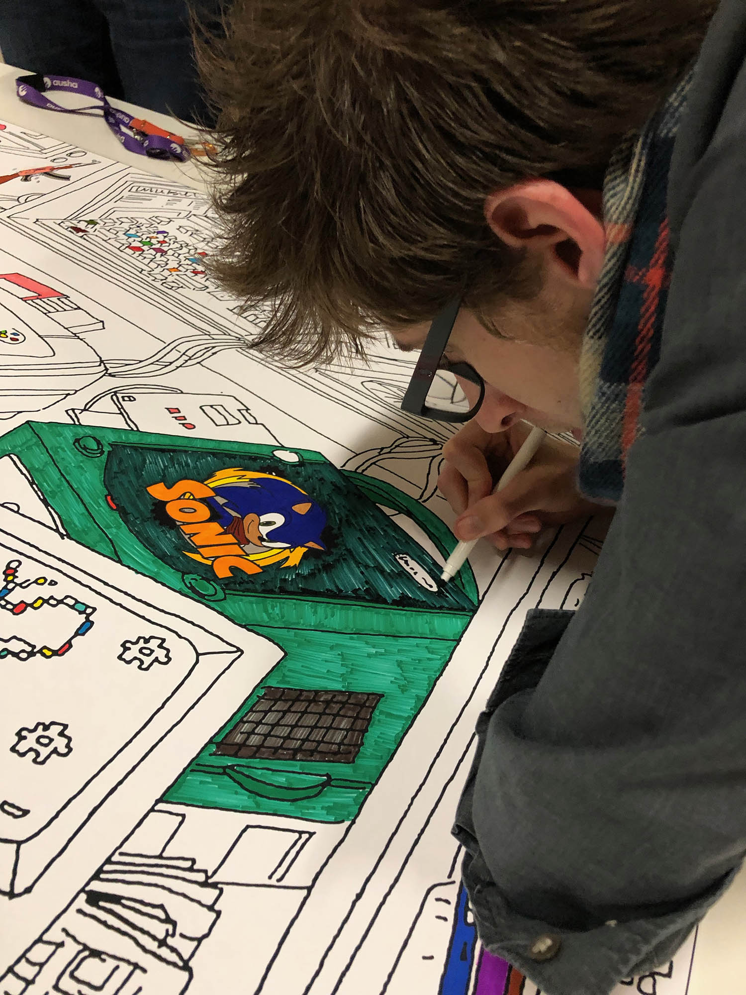 Giant and collaborative Coloring page ! - Coloring Pages for Adults