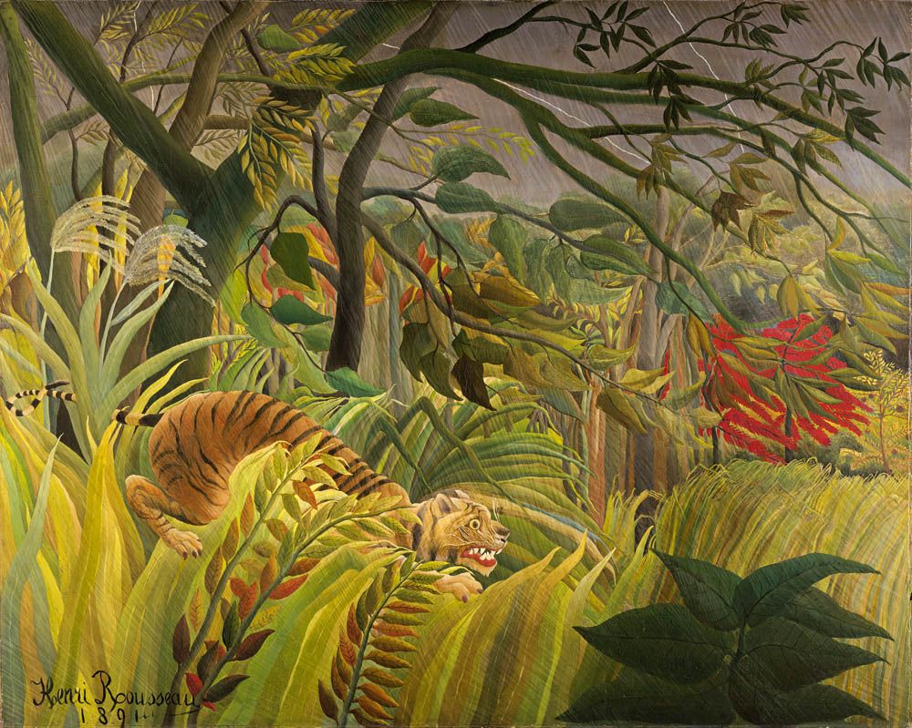 Inspiration - Supris (Douanier Rousseau) - Masterpiece Coloring Pages ...