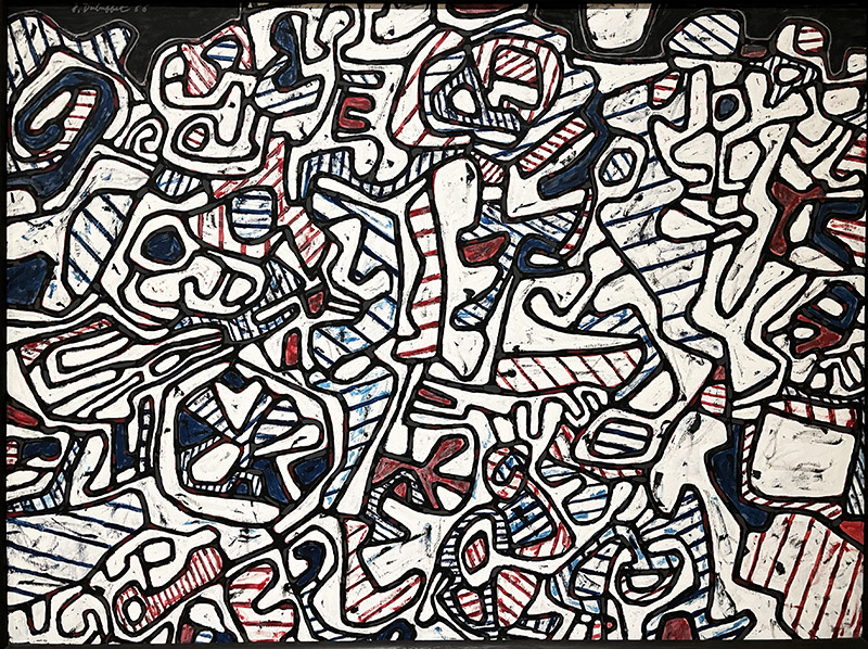 Jean Dubuffet - Jardin L'Hourloupe - Masterpiece Coloring Pages for adults