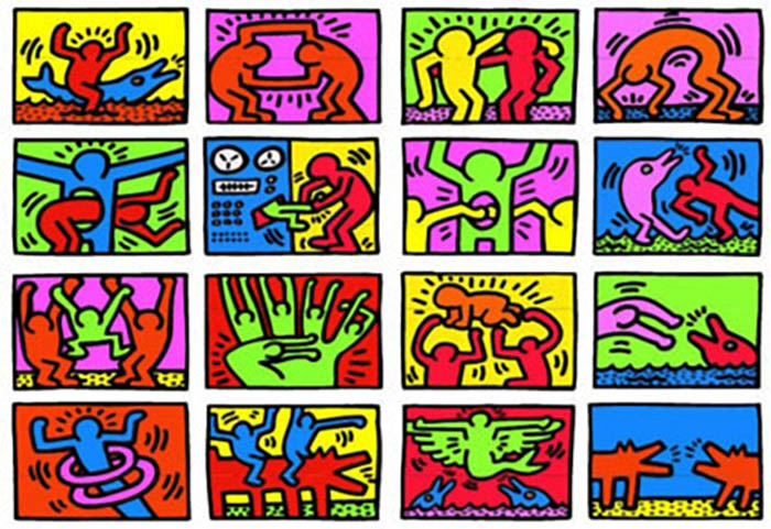 Keith Haring 13 Pop Art Adult Coloring Pages