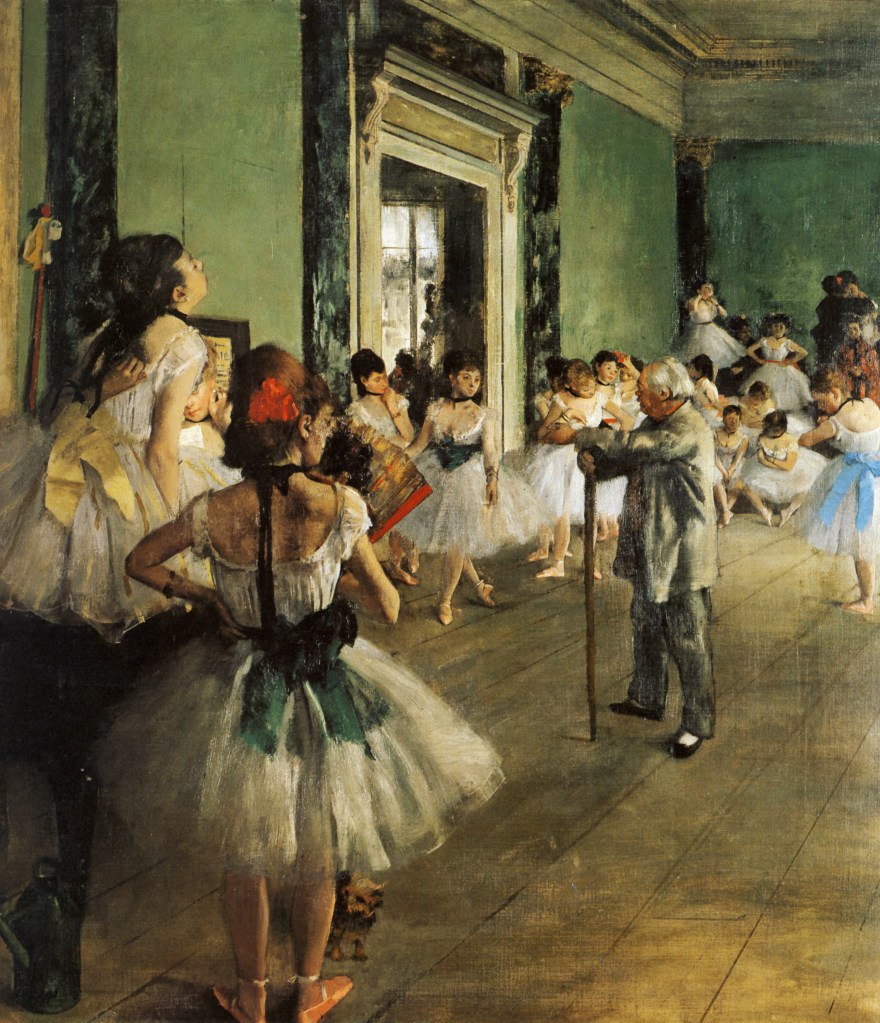 Edgar Degas - Dance class - Masterpieces Adult Coloring Pages