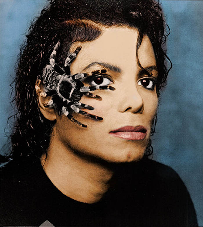 Michael Jackson & Spider - Unclassifiable Adult Coloring Pages
