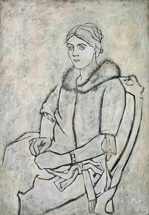 Pablo Picasso: Olga with fur collar (1923) - Masterpieces Adult ...
