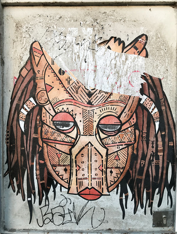 Mix between Aztec & African Mask - Graffiti and Street Art Coloring ...