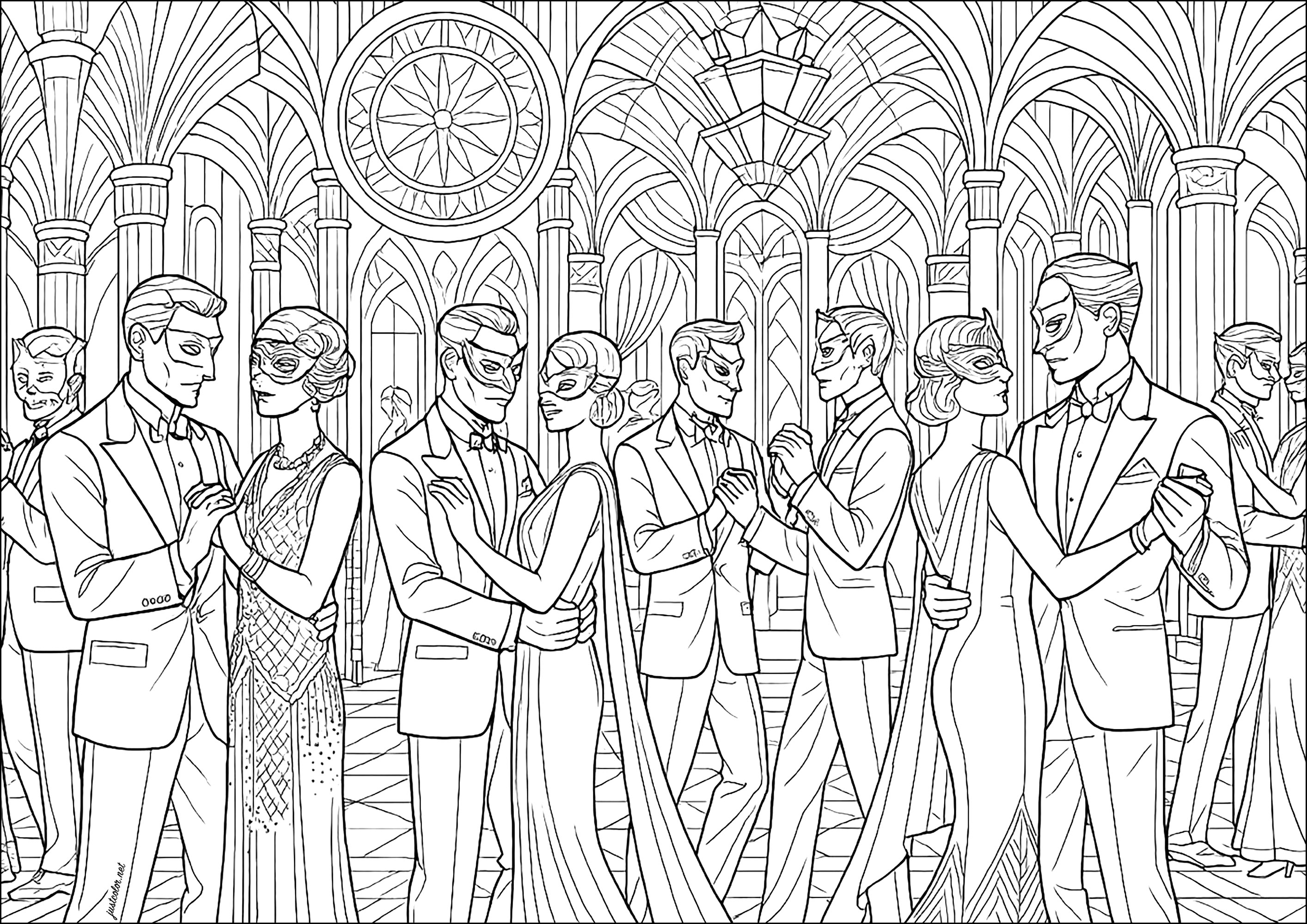 Artdeco-4409 - Art Deco Coloring Pages