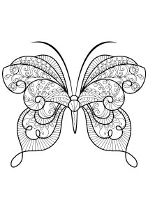 Butterflies & Insects Coloring Pages for Adults (Free PDF printables)