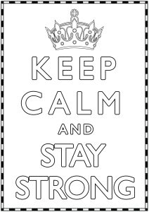 Keep calm and … Coloring Pages for Adults (Free PDF printables)