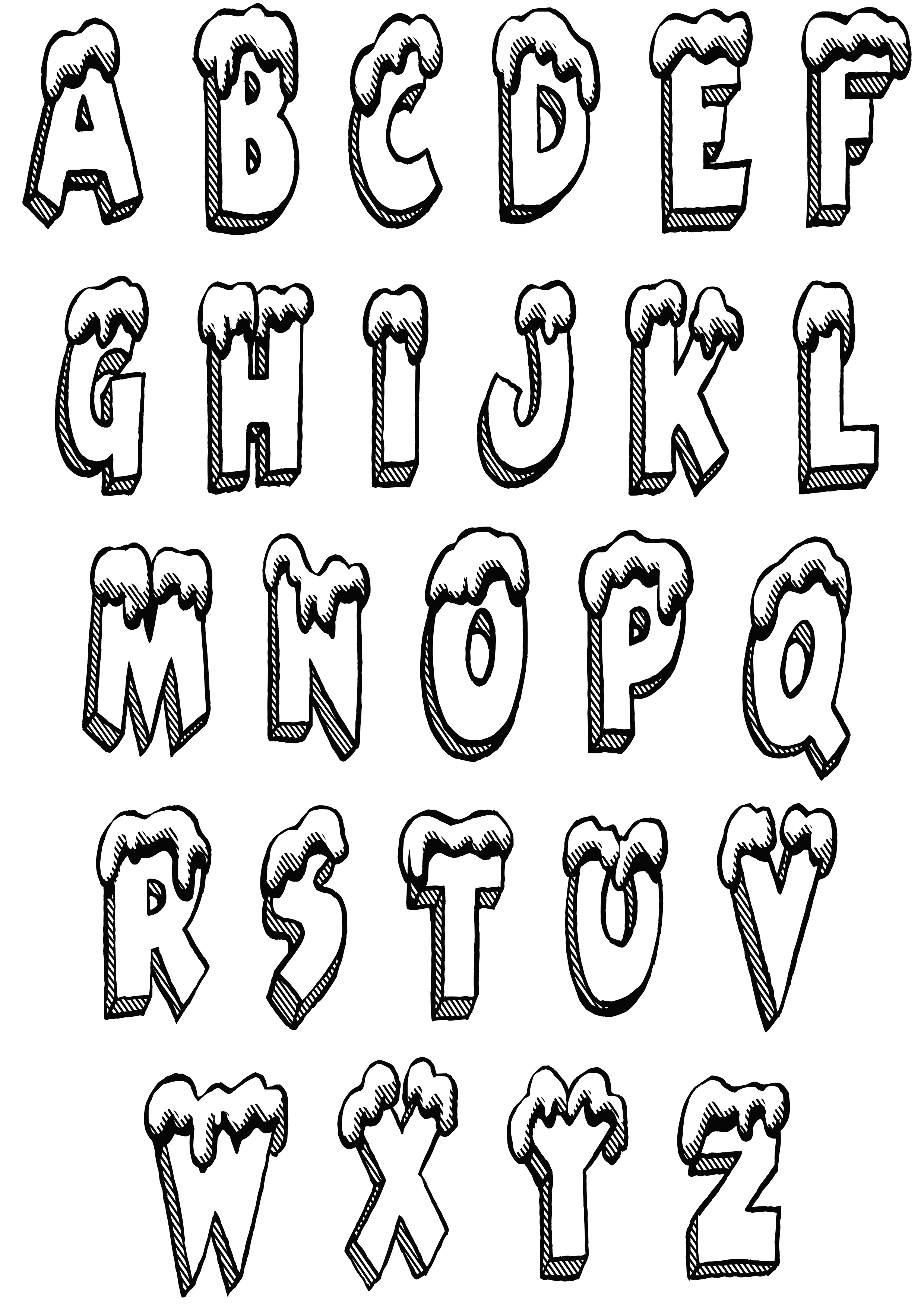 Abc Coloring Pages Easy Coloring Pages