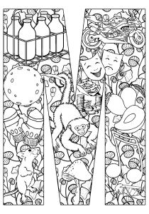 Monkey Coloring Pages for Adults (Free PDF printables)