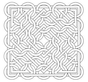 Optical Illusions (Op Art) Coloring Pages for Adults (Free PDF printables)