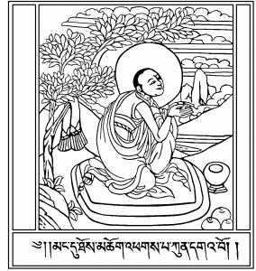 Printable Monk complex Coloring Pages for adults