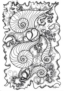 Zentangle Coloring Pages for Adults (Free PDF printables) - Page 2