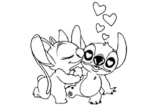 Angel, de la série animé Lilo et Stitch - Coloriages de Lilo et Stich à ...