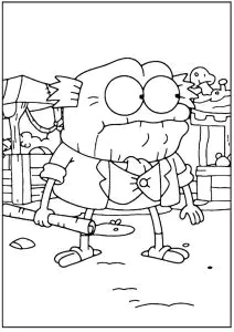 Hop Pop Plantar the musician - Amphibia Coloring Pages
