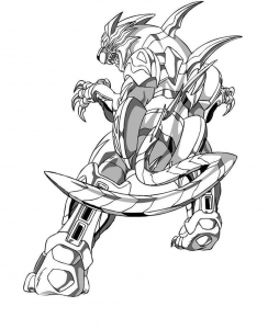 bakugan akwimos coloring pages