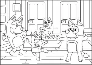 Kidsnfuncom Coloring Page Bluey Snickers