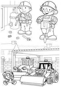 bob the builder coloring pages to print