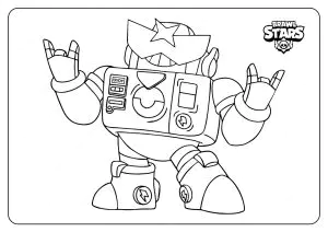 Brawl stars and various acolytes - Brawl Stars Coloring Pages