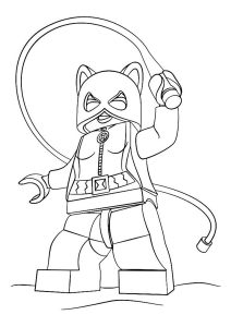 Catwoman takes off - Catwoman Coloring Pages for Kids