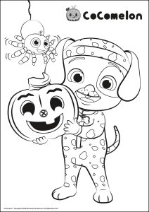 JJ with Cody and other Cocomelon characters - Cocomelon Coloring Pages