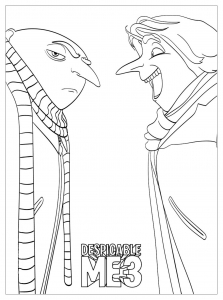 despicable me vector coloring pages