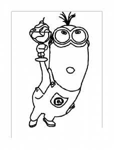 kevin minion coloring pages