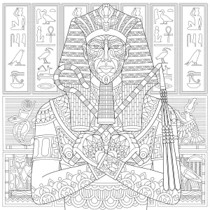 egypt coloring pages easy