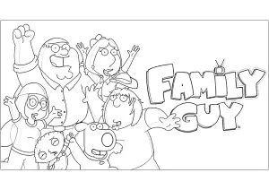 Family guy free to color for children - Family Guy Coloring Pages