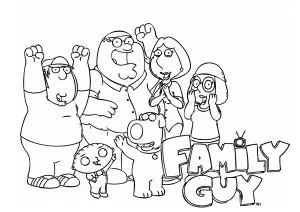 26 Family Guy Coloring pages for kids (Free PDF printables)
