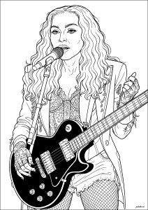 celebrities coloring pages