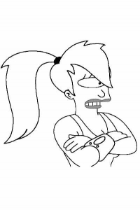 coloring pages of futurama