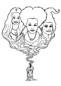 Hocus pocus for kids - Hocus Pocus Coloring Pages for Kids