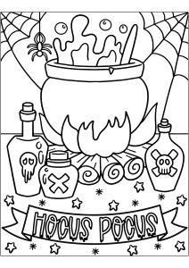 Hocus pocus for kids - Hocus Pocus Coloring Pages for Kids