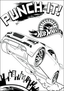 hott wheel coloring pages