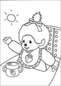 Kiki coloring page for kids - Kiki Coloring Pages for Kids