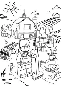 Lego Train Coloring Pages