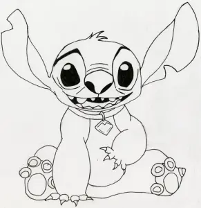Lilo and Stitch coloring page for children - Lilo and Stitch Coloring Pages