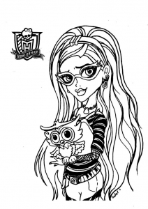 monster high coloring pages spectra vondergeist boots