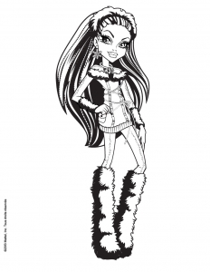 draculaura coloring pages