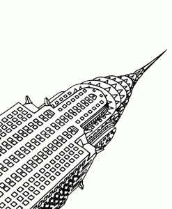 Eiffel Tower - Famous Monuments Coloring Pages