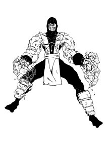liu kang coloring pages