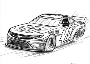 nascar coloring pages
