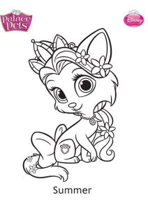 princess pales pet coloring pages